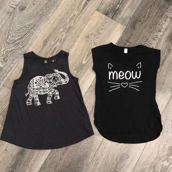 Shirts & Tops | Girls Black Tanks 2 | Poshmark